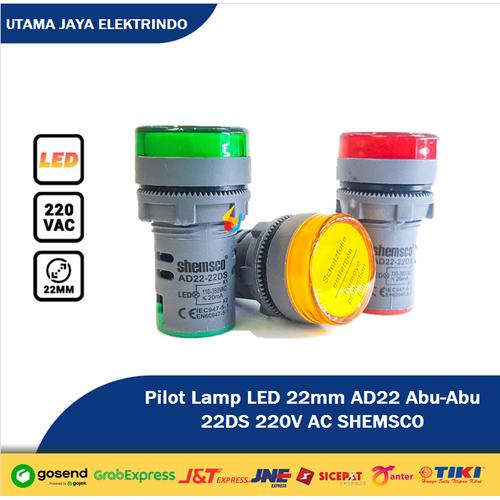 Jual Pilot Lamp LED 22mm AD22 Abu-Abu 22DS 220V AC SHEMSCO - Merah ...