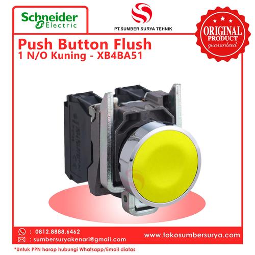 Jual Push button Flush XB4BA51 1NO Kuning Schneider - Jakarta Pusat ...