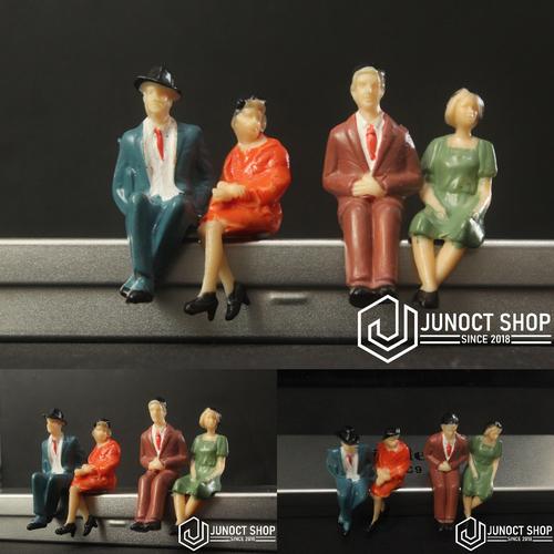 Jual Orang Figure Duduk 1:30 Pria Wanita Berwarna - Miniature Maket ...