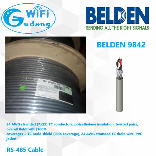 Jual BELDEN 9842 Kabel 2 Pair 24 AWG Stranded RS-485 CABLE 9842 ...