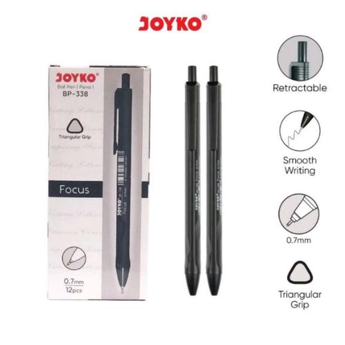 Jual (12pcs) PULPEN JOYKO VOCUS BP 338 / PEN LANCIP JOYKO 0.7MM ...