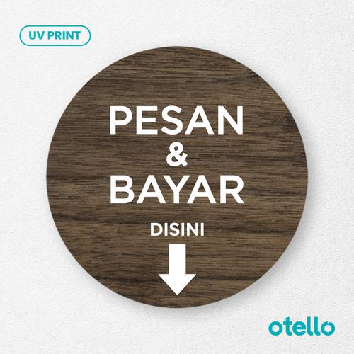 Jual Signage Pesan dan Bayar Disini Sign Board Kayu Wood Papan Label ...