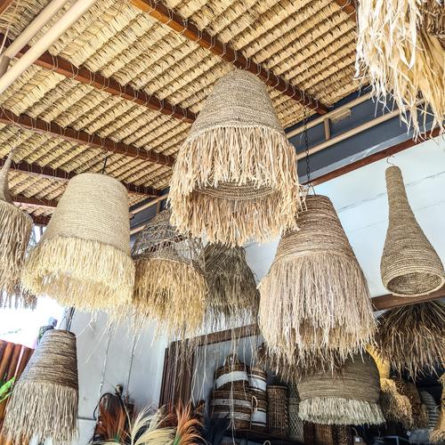 Jual Kap lampu 30cm 40cm 50cm gantung anyaman dekorasi atap lamp shade ...