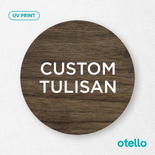 Jual Custom Signage Costum Sign Board Kayu Print Tulisan Papan Label ...