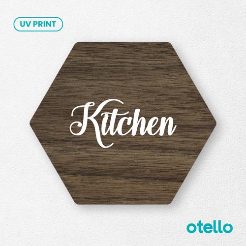 Jual Signage Kitchen Sign Board Label Tempel Kayu Stiker Nama Ruangan ...