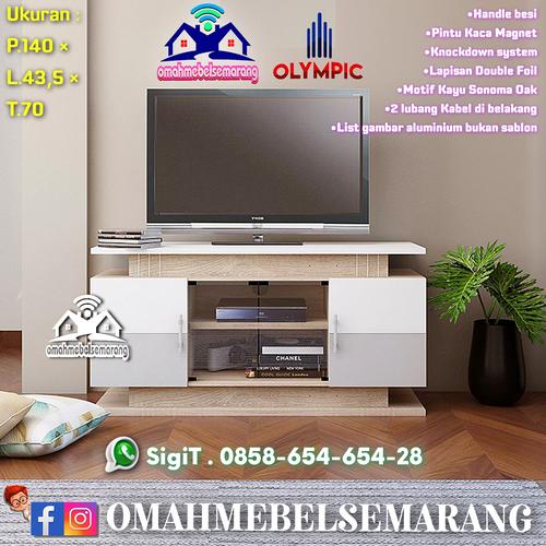 Jual Meja Rak TV OLYMPIC NAVARO Buffet Minimalis Audio Video Rack ...