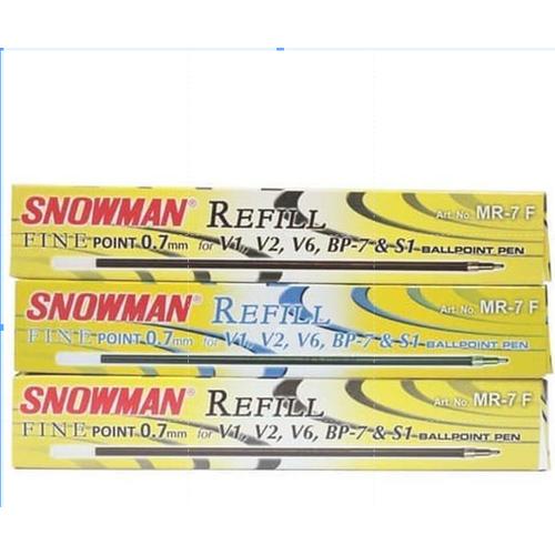 Jual Refill Pen merk Snowman V1 PAK@12pcs/Refill Pulpen Snowman - Biru ...