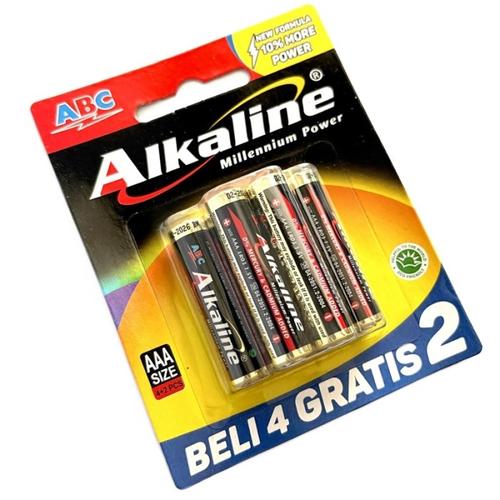 Jual BATU BATERAI ABC ALKALINE A3 LR03 4B+2 - Kota Cirebon - TOKO ...