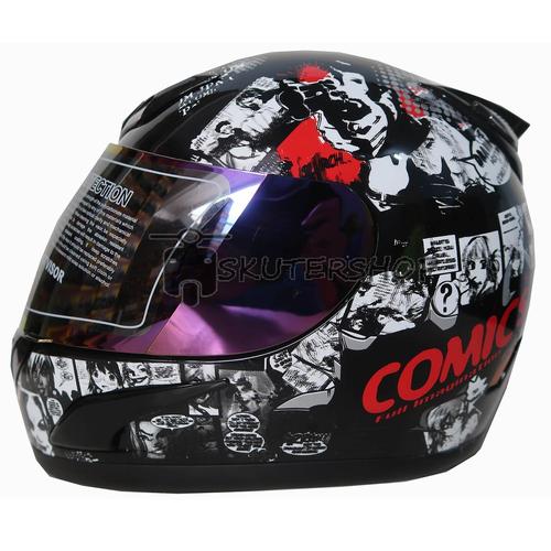 Promo Helm JPN Full Face SNI Racing MotoGP Model Tanduk - comic merah ...