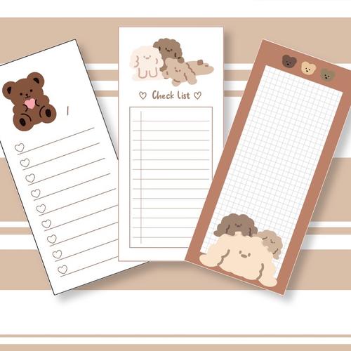 Jual Memopad Notepad Bear Korean Style Isi 40 Lembar Cute Aesthetic - C ...