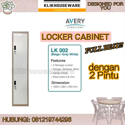 Jual LOKER BESI / LEMARI LOKER / LOCKER CABINET 2 PINTU FULL BESI LK ...