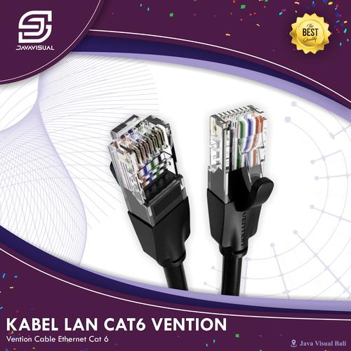 Jual Kabel LAN UTP RJ45 Cat 6 Vention 1M - 3M Vention Cat6 Ethernet ...