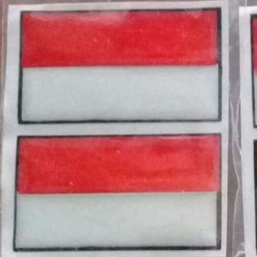 Jual Cutting Sticker Bendera Merah Putih / Stiker Merah Putih helm ...