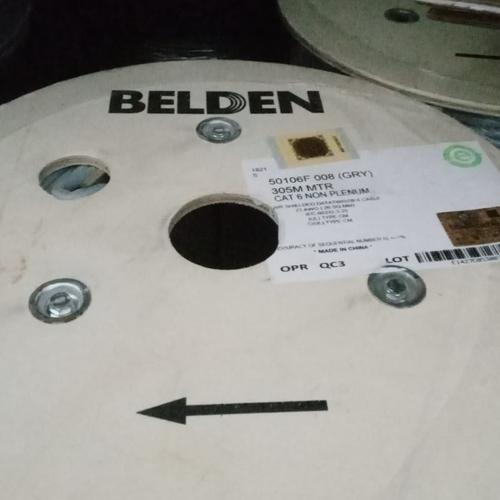 Jual BELDEN 50106F cable LAN kabel STP cat 6 per roll 305 mtr warna abu ...