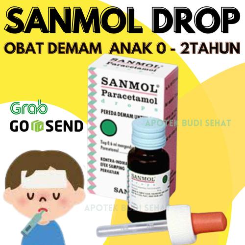 Jual Sanmol Drop Obat Tetes untuk Turun Panas Demam Anak Bayi 15 mL ...