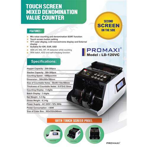 Jual Mesin Hitung Uang Promaxi LD-120 VC - Jakarta Barat ...