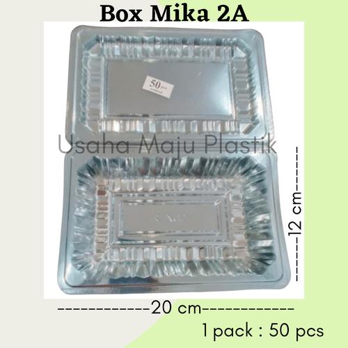Jual 50pcs Mika Kue 2A (20x12) Mika Box Besar Kemasan Makanan - Jakarta ...