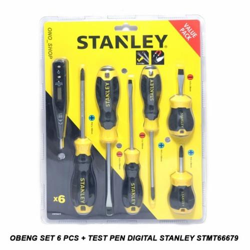 Jual STANLEY STMT66679 - OBENG SET 6 PCS + TESPEN DIGITAL - Kota ...