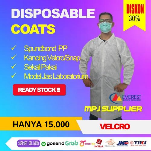Jual JASLAB DISPOSABLE MEDIS SEKALI PAKAI MODEL KANCING PEREKAT VELCRO ...