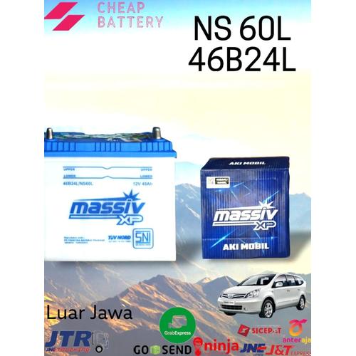Jual aki basah mobil grand livina ns60l 46b24l massiv xp 12v45ah 12v 45ah - Kota Tangerang ...