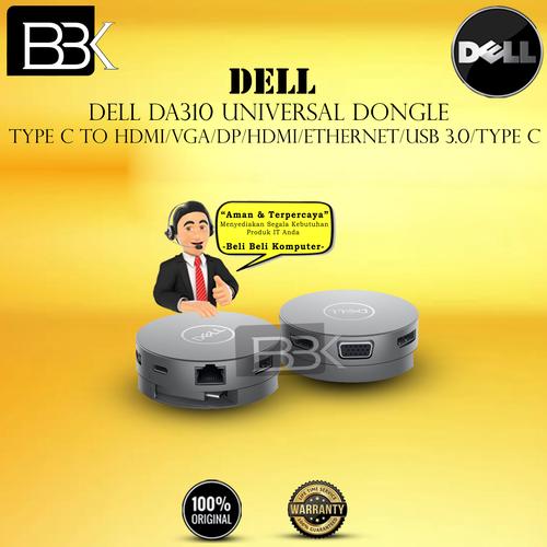 Jual Dell DA310 Universal Dongle-Type C to HDMI/VGA/DP/HDMI/Ethernet ...