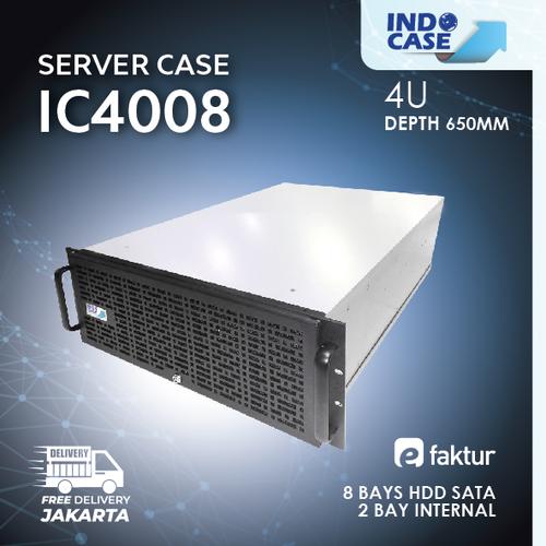 Jual SERVER CASE IC4008 4U 10 BAYS HDD SATA 2 BAY CASING RACKMOUNT ...