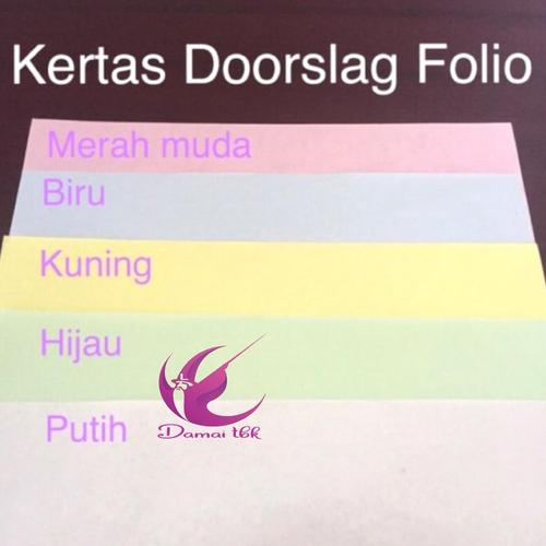 Jual Kertas Doorslag Folio 100 Lembar Doslag Doslah Kertas Bungkus Baju ...