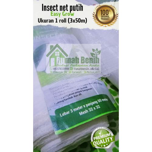 Jual insect net lebar 3 meter warna putih - 1 meter - Kab. Magelang ...