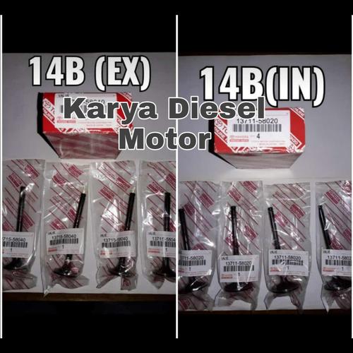 Jual Klep Api Klep Minyak Atau Valve In Valve Ex Toyota Dyna rino 115 ...