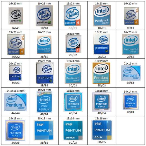 Jual Stiker Sticker Intel Pentium Original - 2, E - Kab. Karawang ...