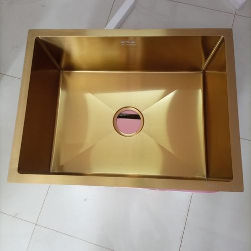 Jual Kitchen sink undermount 6045 emas gold body only /Bak cuci piring ...