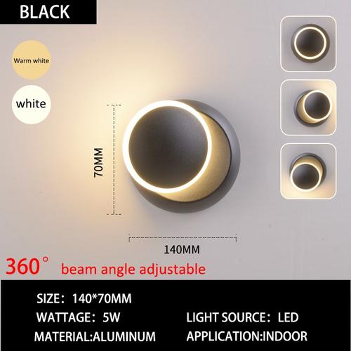 Jual lampu tidur dinding moon light / led wall lamp modern minimalis ...