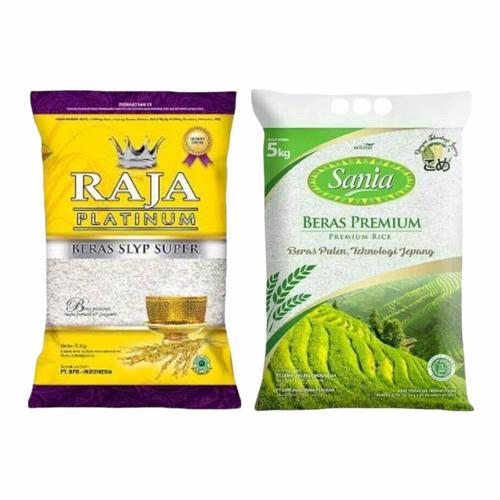 Jual Beras 5kg Sania Premium Raja Platinum Beras Putih Pulen Hygiene ...