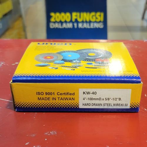 Jual Wire Brush Union KW 40 4" 100 mm / Sikat Kepang Piring KW40 ...
