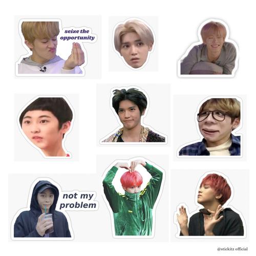 Jual NCT aesthetic meme sticker | Deco sticker aesthetic | meme ...
