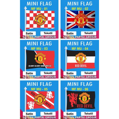 Jual MINI FLAG MANCHESTER UNITED/BENDERA SUPPORTER MU/SABLON BENDERA ...