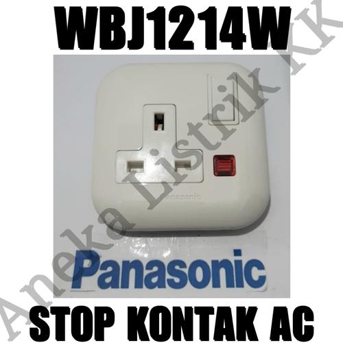 Jual PANASONIC WBJ1214W STOPKONTAK AC WBJ 1214W STOP KONTAK AC WBJ 1214 ...