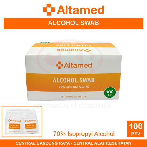 Jual ALTAMED Alcohol Swabs Isi 100pcs | Isopropyl Alkohol 70% Swab ...
