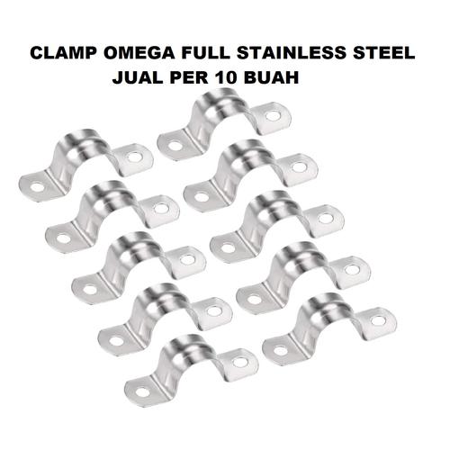 Jual Jual 10 buah Clamp Omega M 27 Stainless Steel Klem Sadel Pipa ...