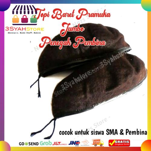 Jual Topi Baret Pramuka Jumbo Oscar Bludru Flanel Penegak Pandega ...