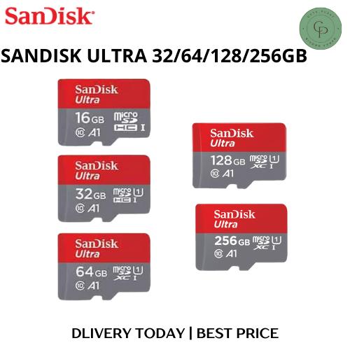 Jual Sandisk Ultra Sd card Kartu Memori 16/32/64/128/256GB Class 10 ...