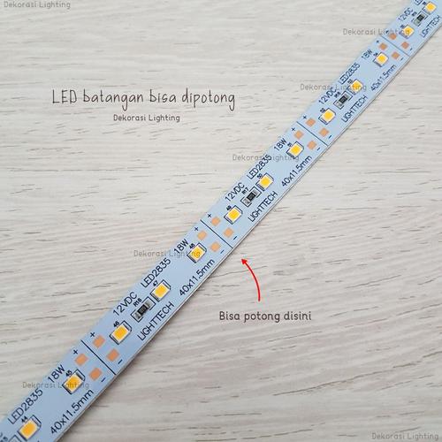 Jual Lampu strip batangan led 18watt 12 voltage panjang 1meter ...