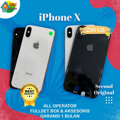 Jual Second iPhone X 256 GB Silver Mulus Ex Inter Silent Camera - wifi ...