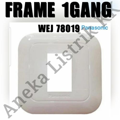 Jual PANASONIC WEJ78019 FRAME 1 GANG ENGKEL TUNGGAL WEJ 78019 COVER ...