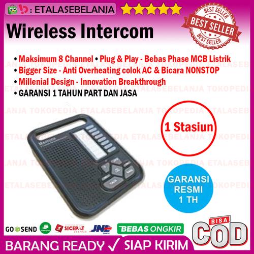 Jual Interkom Intercom Wireless 8 Channel Nirkabel - 1 unit MAXTONE ...
