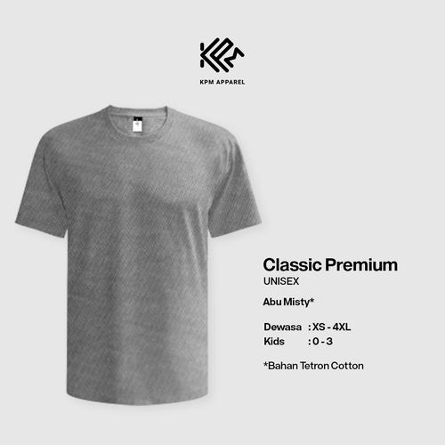 Promo Kaos Polos Classic Premium Size Dewasa Part 4 - ABU MISTY, M ...