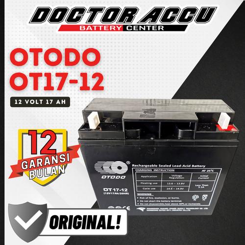 Jual OTODO VRLA OT17-12 12V 17Ah : UPS , PABX, Lift , Solar Panel ...