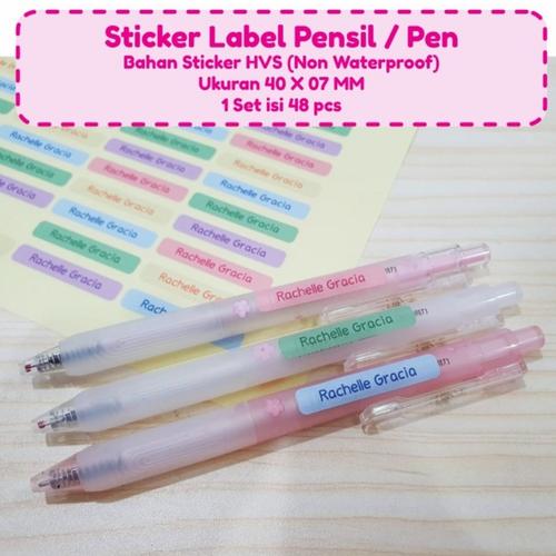 Jual Stiker label pensil pen alat tulis custom non waterproof - Jakarta ...