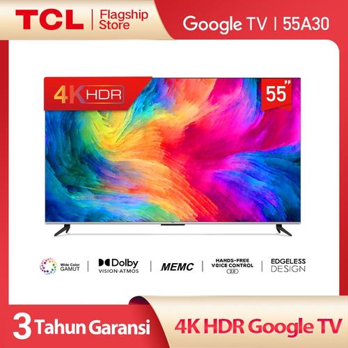 Jual TCL Android TV 55 Inch 4K UHD 55" 55A30 Google TV Android 11 ...