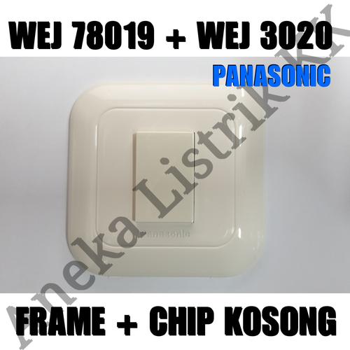 Jual PANASONIC FRAME + CHIP KOSONG WEJ78019 WEJ3020 PLAT PENUTUP WEJ ...